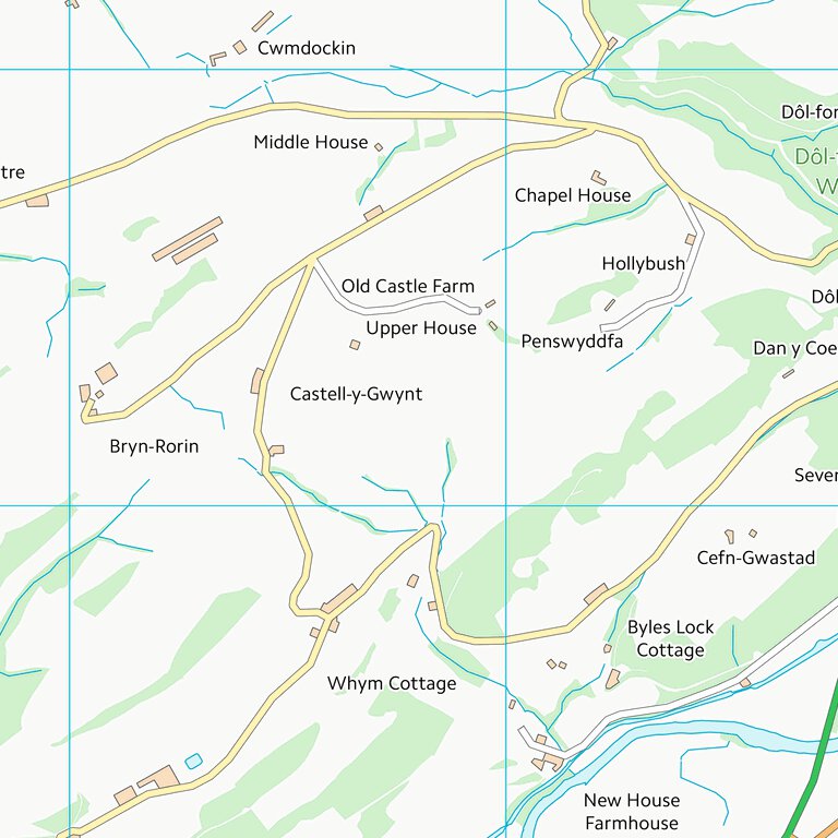 Powys - Powys (SO19) Map by UK Topographic Maps | Avenza Maps