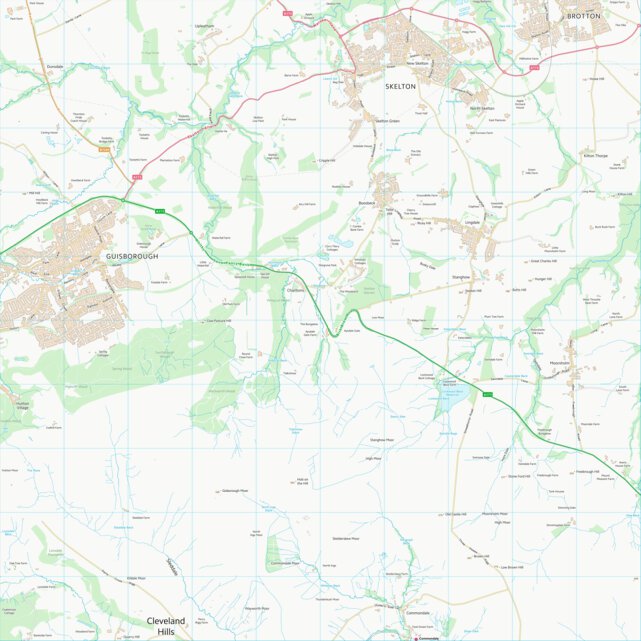 Redcar and Cleveland (B) (NZ61) Map by UK Topographic Maps | Avenza Maps