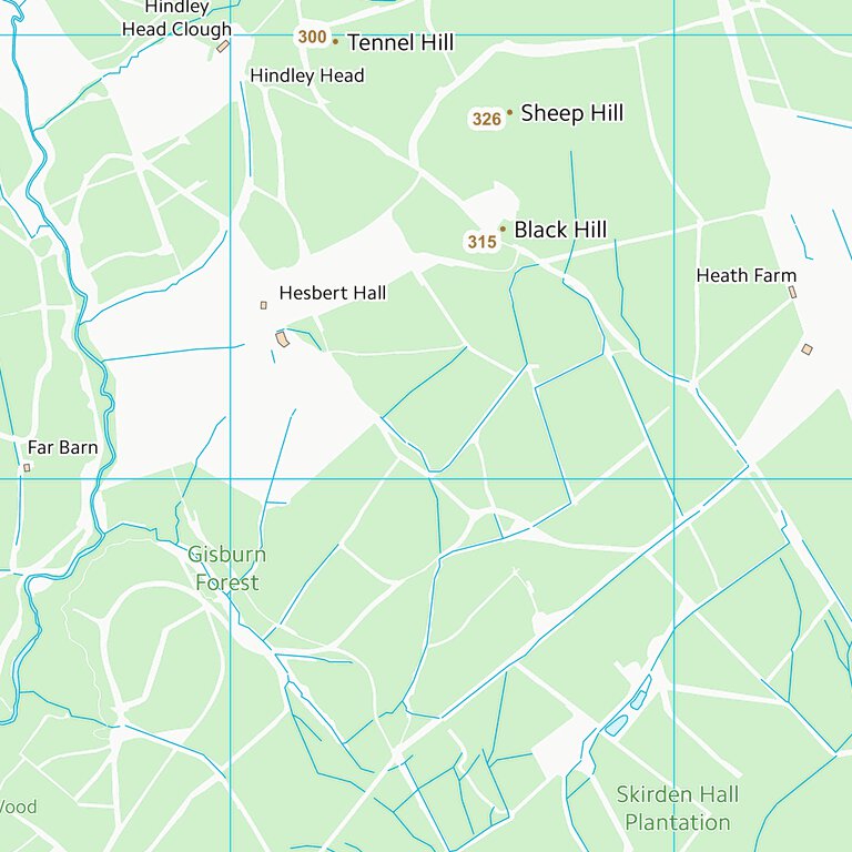 Ribble Valley District (B) (SD75) Map by UK Topographic Maps | Avenza Maps