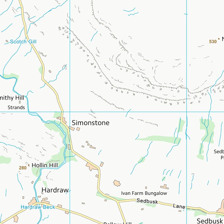 Richmondshire District (SD89) Map by UK Topographic Maps | Avenza Maps