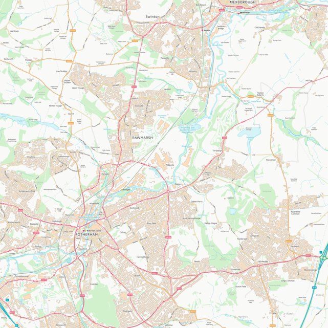 Rotherham District (B) (SK49) Map by UK Topographic Maps | Avenza Maps