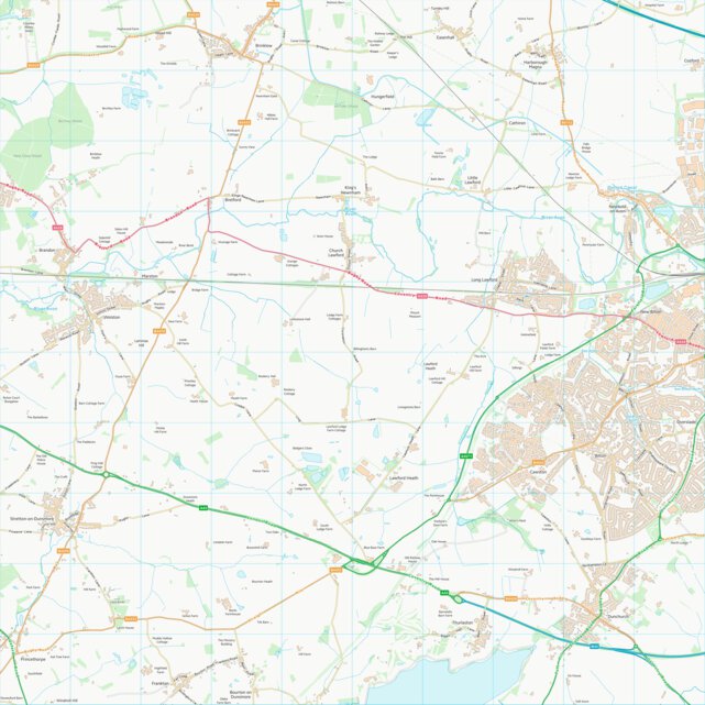 Rugby District (B) (SP47) Map by UK Topographic Maps | Avenza Maps