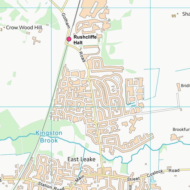 Rushcliffe District (B) (SK52) Map by UK Topographic Maps | Avenza Maps