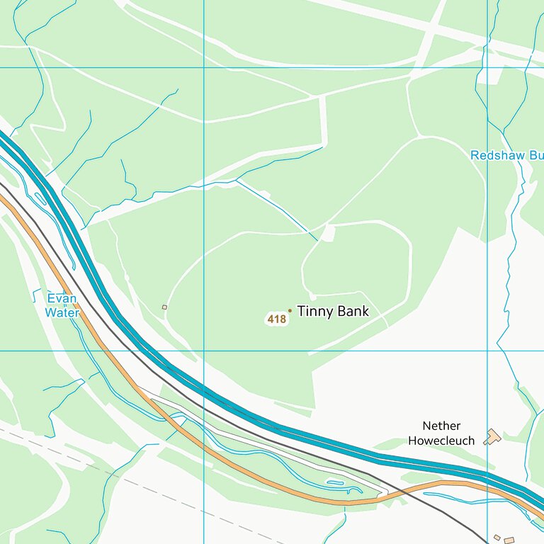 Scottish Borders (NT01) Map by UK Topographic Maps | Avenza Maps