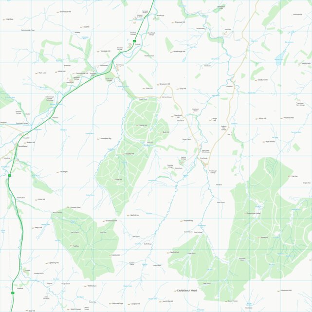 Scottish Borders (NT40) Map by UK Topographic Maps | Avenza Maps