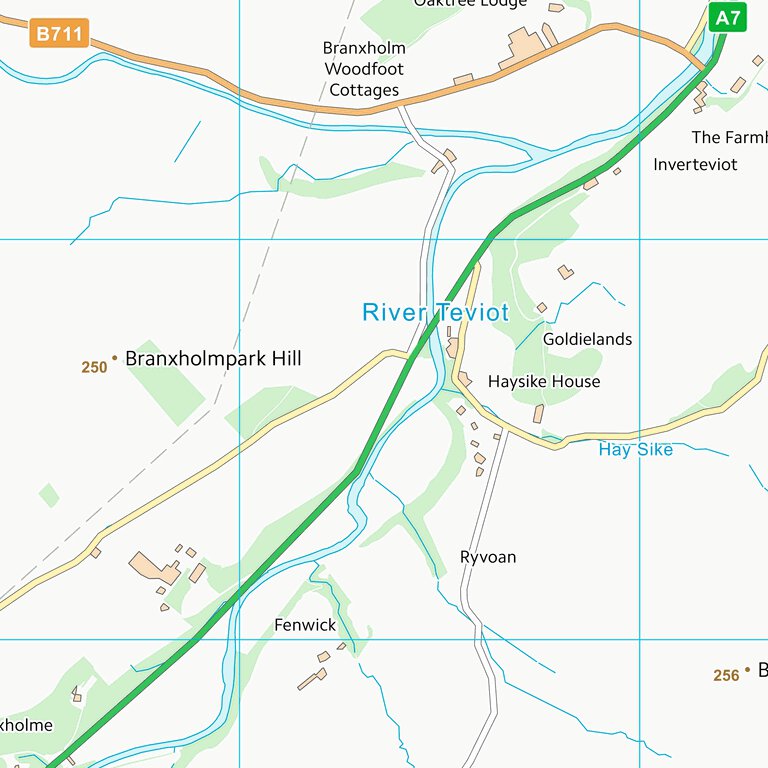 Scottish Borders (NT41) Map by UK Topographic Maps | Avenza Maps