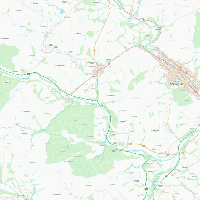 Scottish Borders (NT43) Map by UK Topographic Maps | Avenza Maps