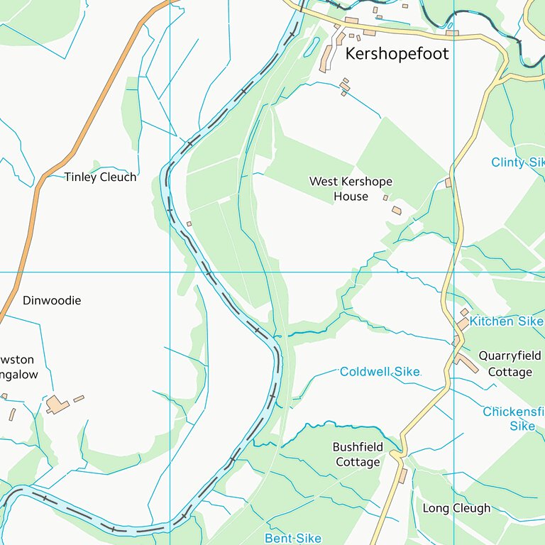 Scottish Borders (NY48) Map by UK Topographic Maps | Avenza Maps