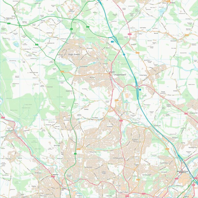 Sheffield District (B) (SK39) Map by UK Topographic Maps | Avenza Maps