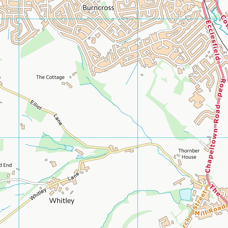 Sheffield District (B) (SK39) Map by UK Topographic Maps | Avenza Maps