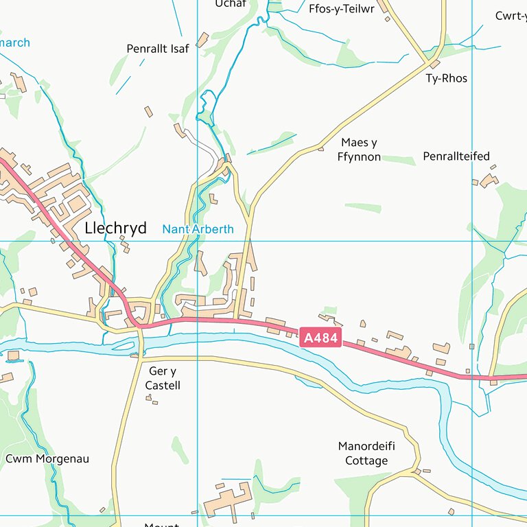 Sir Ceredigion - Ceredigion (SN24) Map by UK Topographic Maps | Avenza Maps