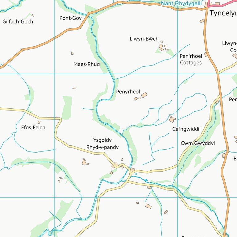 Sir Ceredigion - Ceredigion (SN66) Map by UK Topographic Maps | Avenza Maps