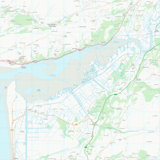 Sir Ceredigion - Ceredigion (SN69) Map by UK Topographic Maps | Avenza Maps