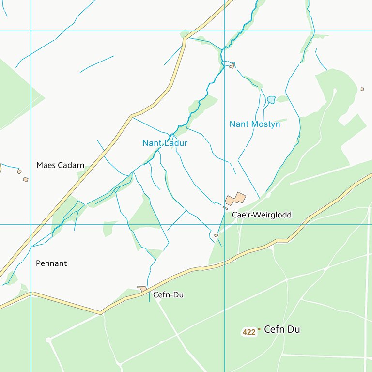 Sir Ddinbych - Denbighshire (SJ05) Map by UK Topographic Maps | Avenza Maps