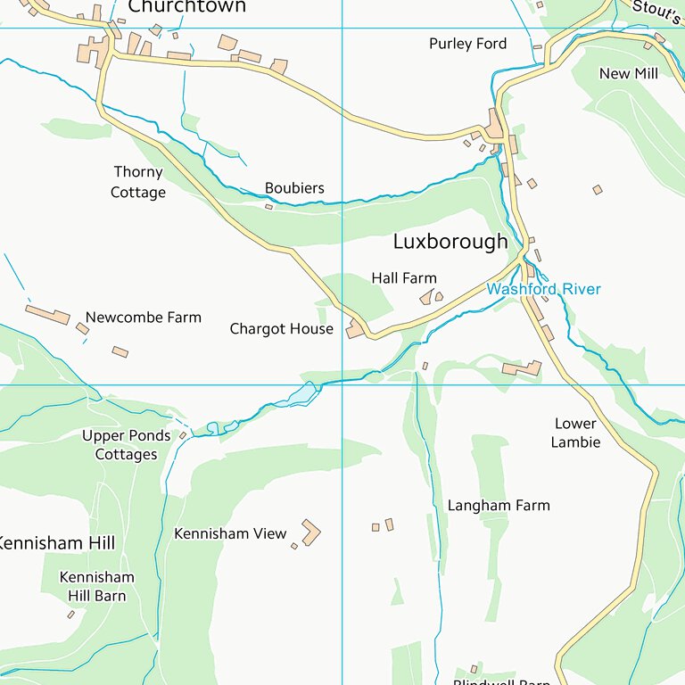 Somerset West and Taunton District (SS93) Map by UK Topographic Maps ...