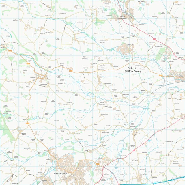Somerset West and Taunton District (ST12) Map by UK Topographic Maps ...