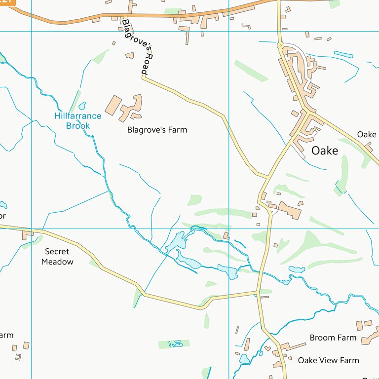 Somerset West and Taunton District (ST12) Map by UK Topographic Maps ...