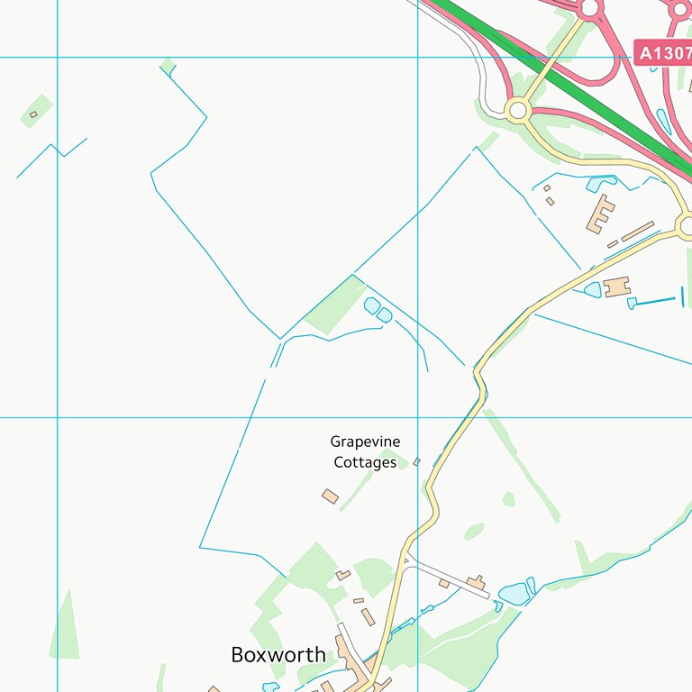 South Cambridgeshire District (TL36) Map by UK Topographic Maps ...