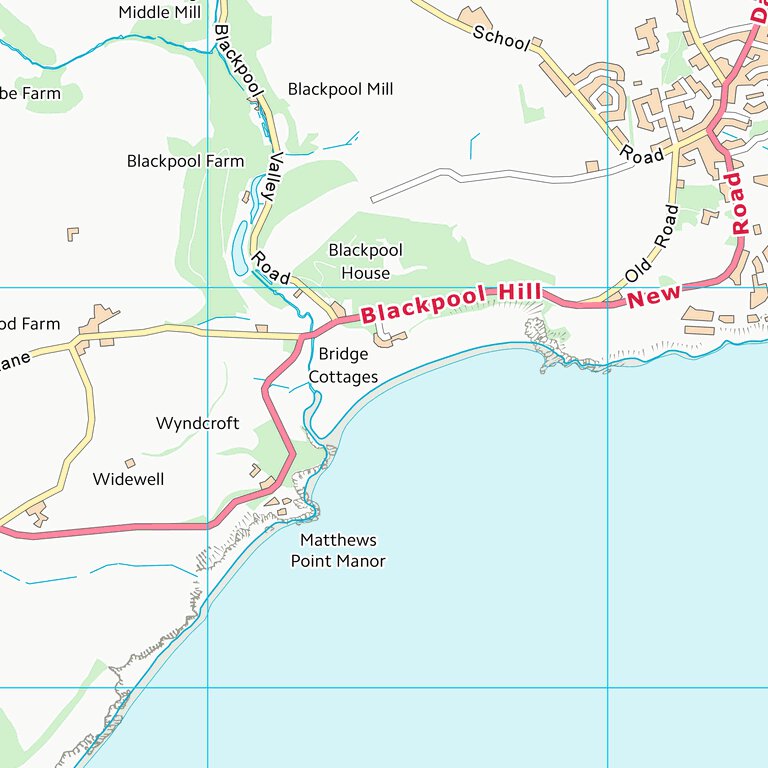 South Hams District (SX84) Map by UK Topographic Maps | Avenza Maps