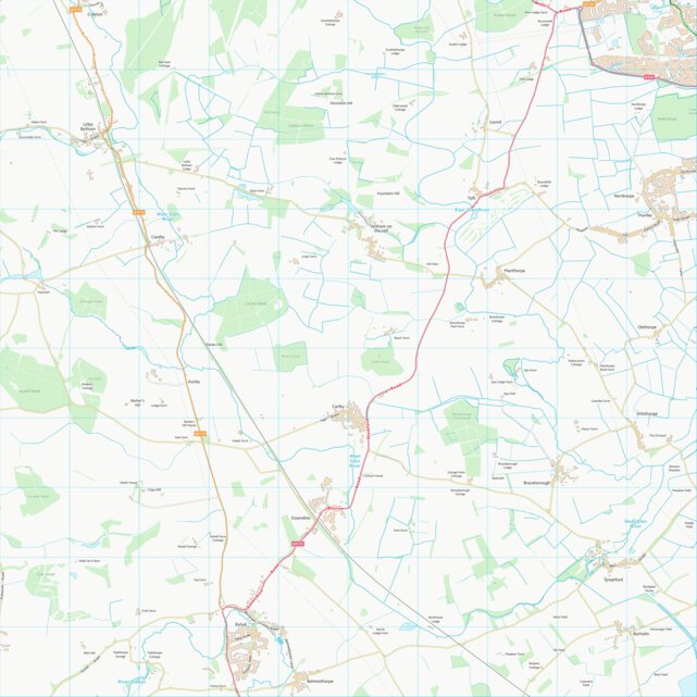 South Kesteven District (TF01) Map by UK Topographic Maps | Avenza Maps