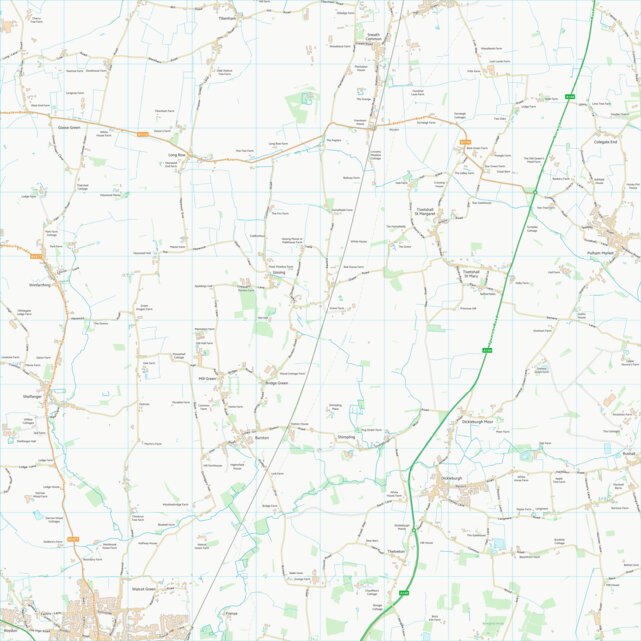 South Norfolk District (TM18) Map by UK Topographic Maps | Avenza Maps