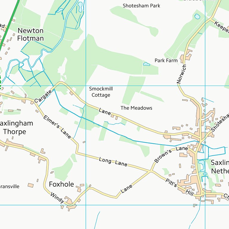 South Norfolk District (TM29) Map by UK Topographic Maps | Avenza Maps