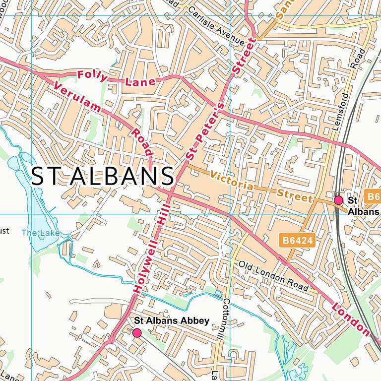 St. Albans District (B) (TL10) Map by UK Topographic Maps | Avenza Maps