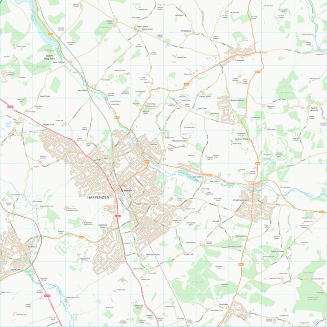 St. Albans District (B) (TL11) Map by UK Topographic Maps | Avenza Maps
