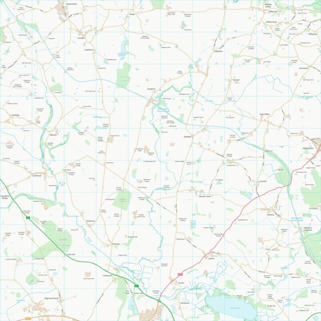 Stafford District (B) (SJ72) Map by UK Topographic Maps | Avenza Maps