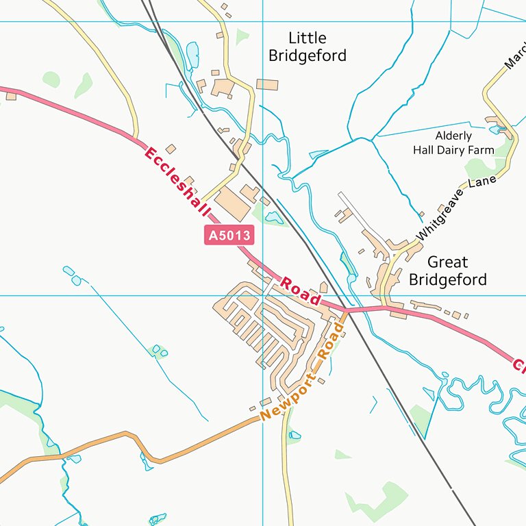 Stafford District (B) (SJ82) Map by UK Topographic Maps | Avenza Maps