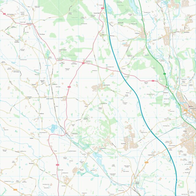 Stafford District (B) (SJ83) Map by UK Topographic Maps | Avenza Maps