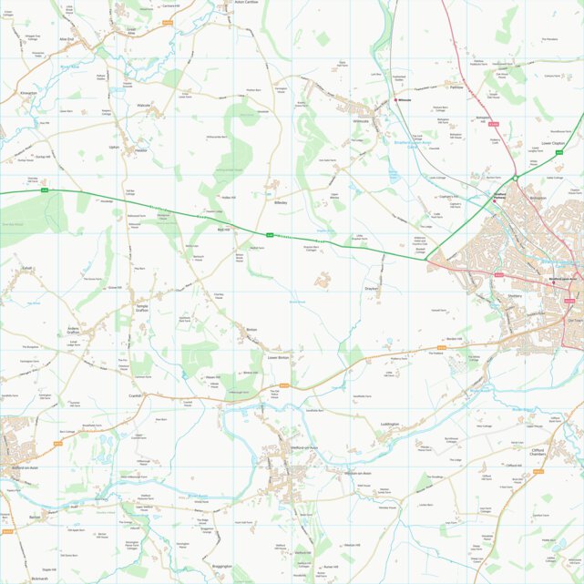 Stratford-on-Avon District (SP15) Map by UK Topographic Maps | Avenza Maps