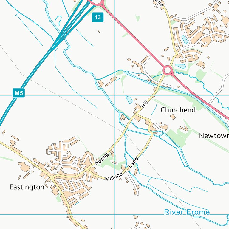 Stroud District (SO70) Map by UK Topographic Maps | Avenza Maps