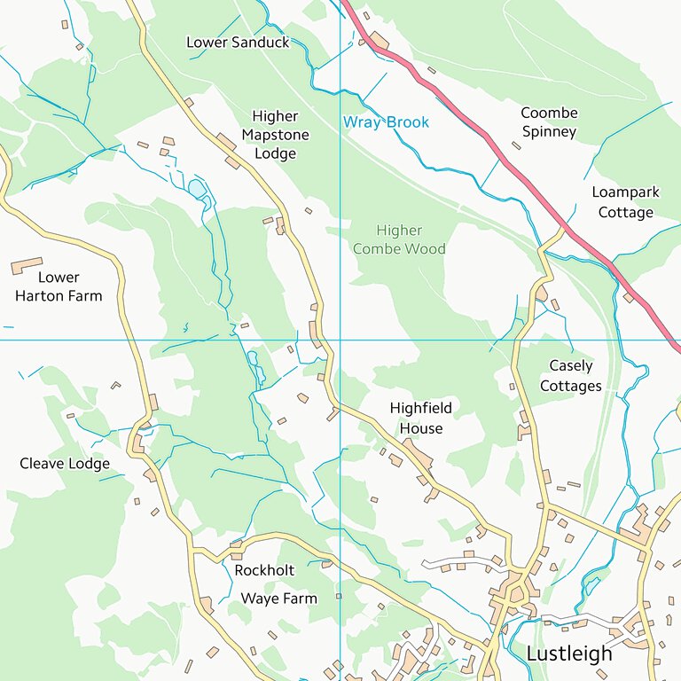 Teignbridge District (SX78) Map by UK Topographic Maps | Avenza Maps