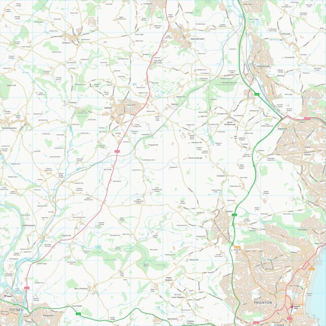 Teignbridge District (SX86) Map by UK Topographic Maps | Avenza Maps