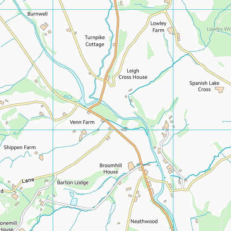 Teignbridge District (SX88) Map by UK Topographic Maps | Avenza Maps