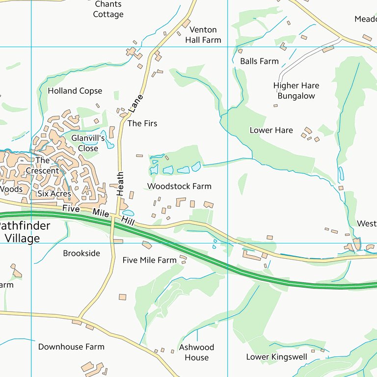 Teignbridge District (SX89) Map by UK Topographic Maps | Avenza Maps