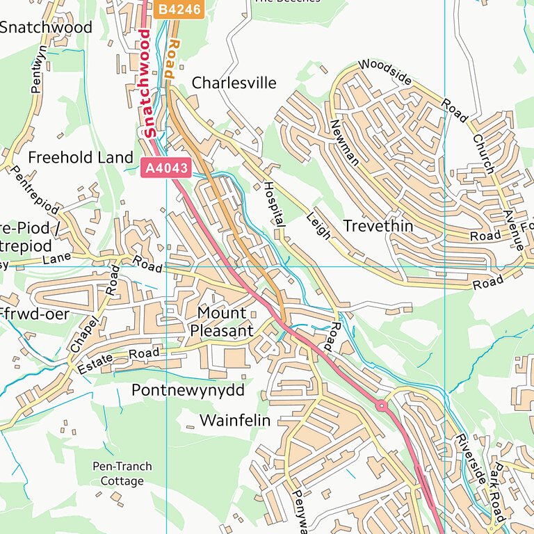 Torfaen - Torfaen (SO20) Map by UK Topographic Maps | Avenza Maps