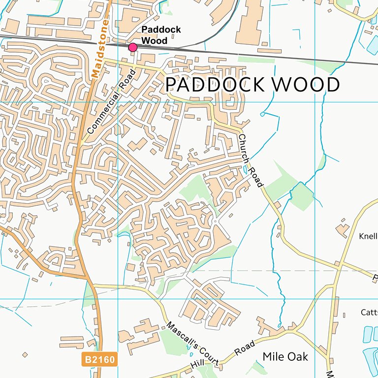 Tunbridge Wells District (B) (TQ64) Map by UK Topographic Maps | Avenza ...