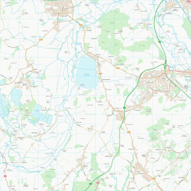 Vale of White Horse District (SP40) Map by UK Topographic Maps | Avenza ...