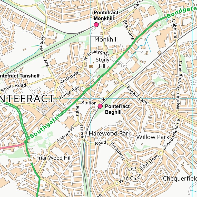 Wakefield District (B) (SE42) Map by UK Topographic Maps | Avenza Maps