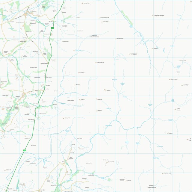 West Devon District (B) (SX58) Map by UK Topographic Maps | Avenza Maps