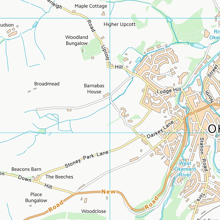 West Devon District (B) (SX59) Map by UK Topographic Maps | Avenza Maps