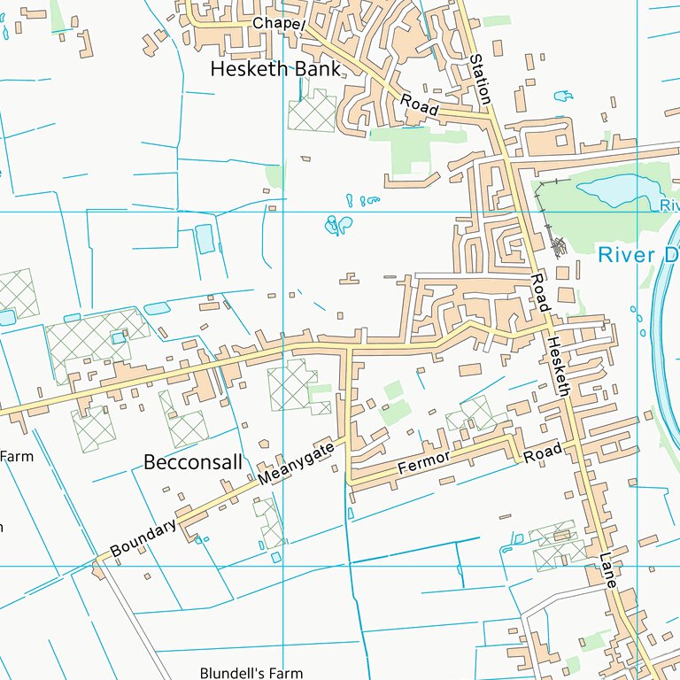 West Lancashire District (B) (SD42) Map by UK Topographic Maps | Avenza ...