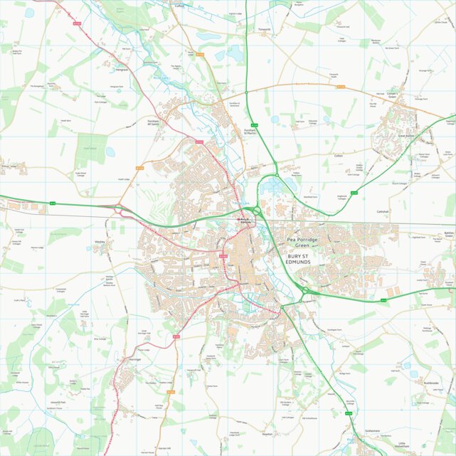West Suffolk District (TL86) Map by UK Topographic Maps | Avenza Maps
