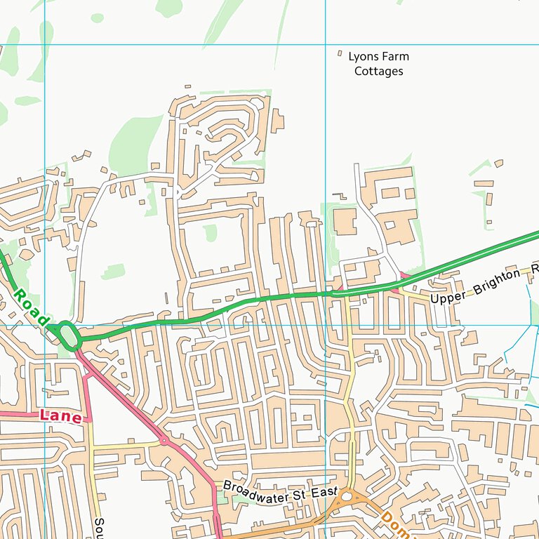 Worthing District (B) (TQ10) Map by UK Topographic Maps | Avenza Maps