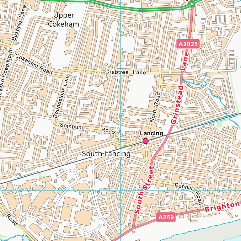 Worthing District (B) (TQ10) Map by UK Topographic Maps | Avenza Maps