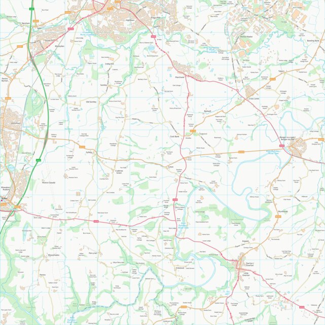 Wrecsam - Wrexham (SJ34) Map by UK Topographic Maps | Avenza Maps