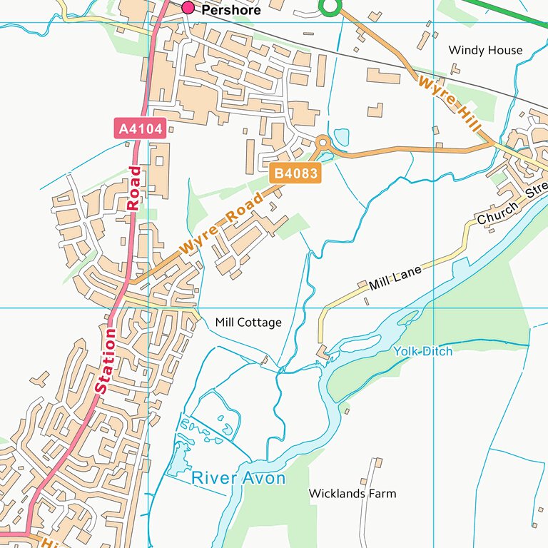 Wychavon District (SO94) Map by UK Topographic Maps | Avenza Maps