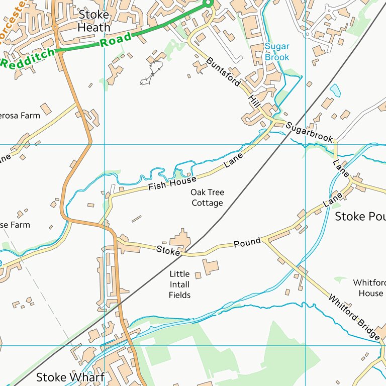Wychavon District (SO96) Map by UK Topographic Maps | Avenza Maps